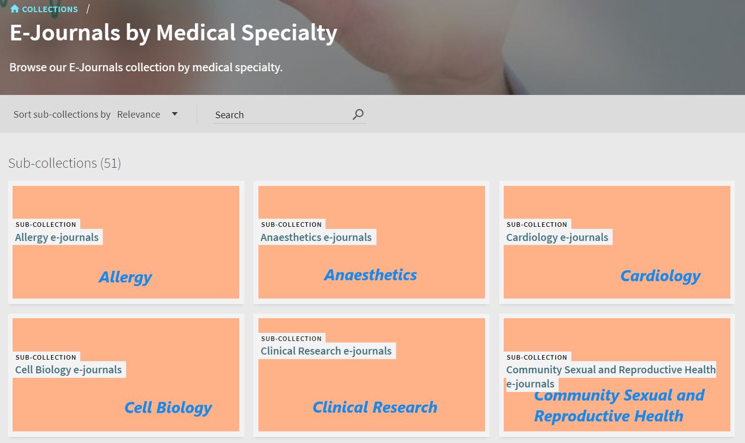 Now you can browse our e-journals collection by medical specialty | BMA ...