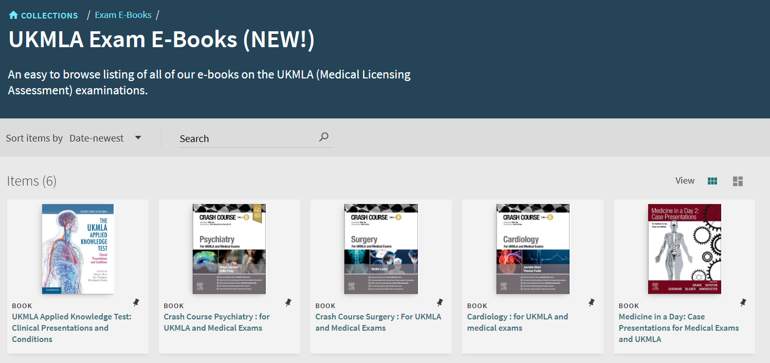 UKMLA E-Books | BMA library and archive blog